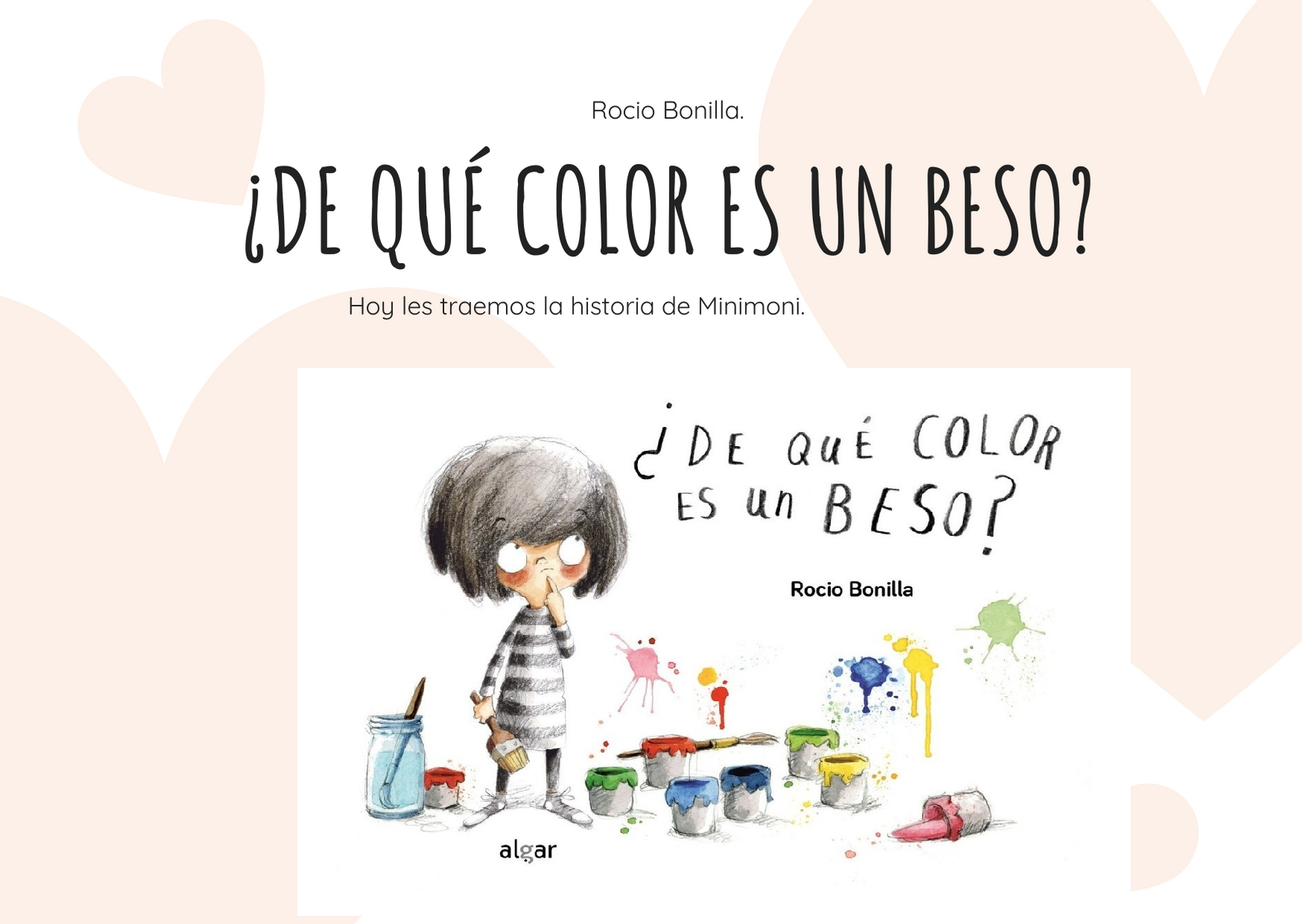 nivel inicial: “¿De qué color es un beso?”, una propuesta literaria ...