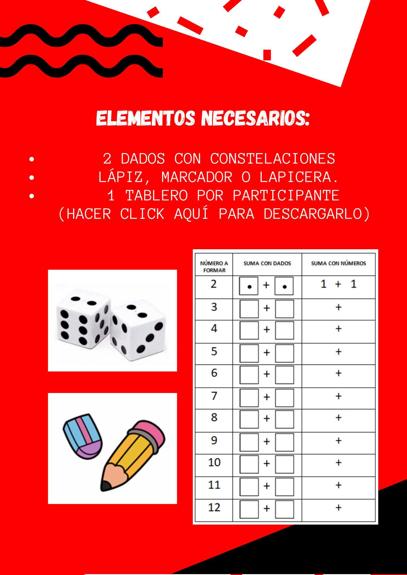 nivel inicial: mini generala con sumas, propuesta para sala de 5 – IMA ...